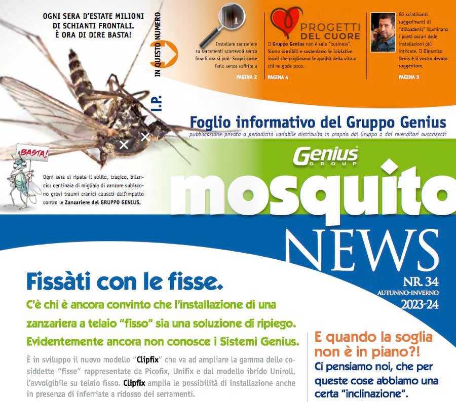 Disponibile il nuovo numero del "Mosquito News" del Gruppo Genius - TESS